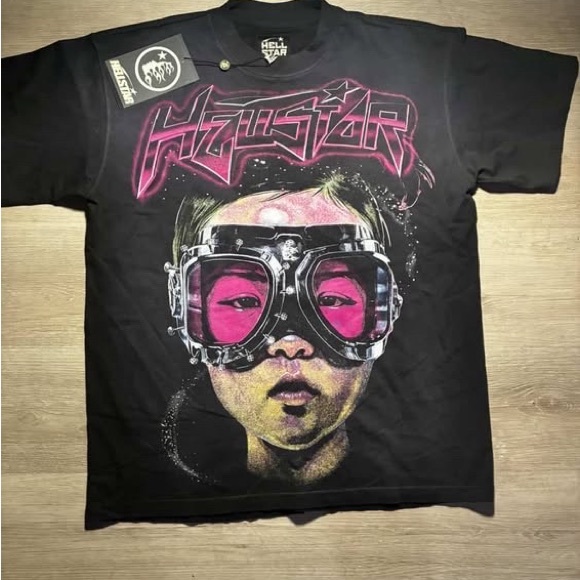 Hellstar | Shirts & Tops | Hellstar Girl With Goggles Graphic Tee ...